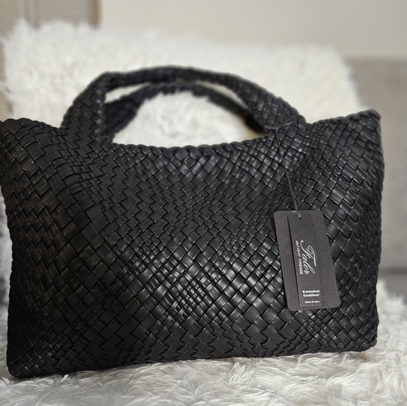 Firenze | Bags | Firenze Hand Woven Leather Tote Bag | Poshmark